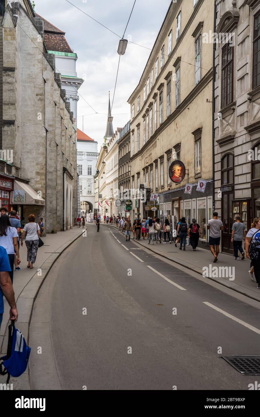Famous street in Vienna Wien, Austria Stock Photo - Alamy