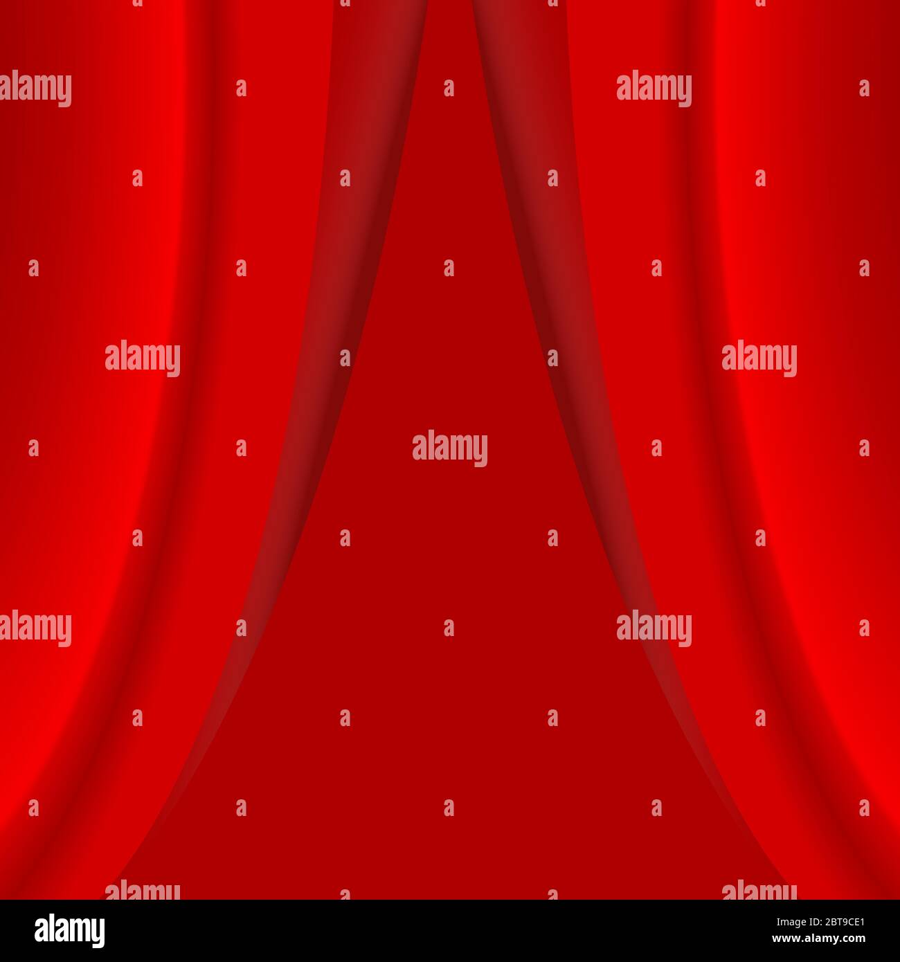 Red curtain half open hi-res stock photography and images - Alamy
