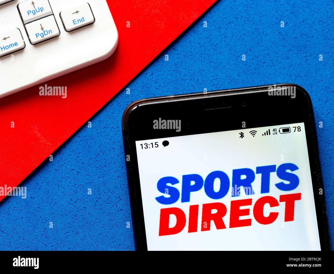 In this photo illustration e-commerce Sports Direct logo is seen ...