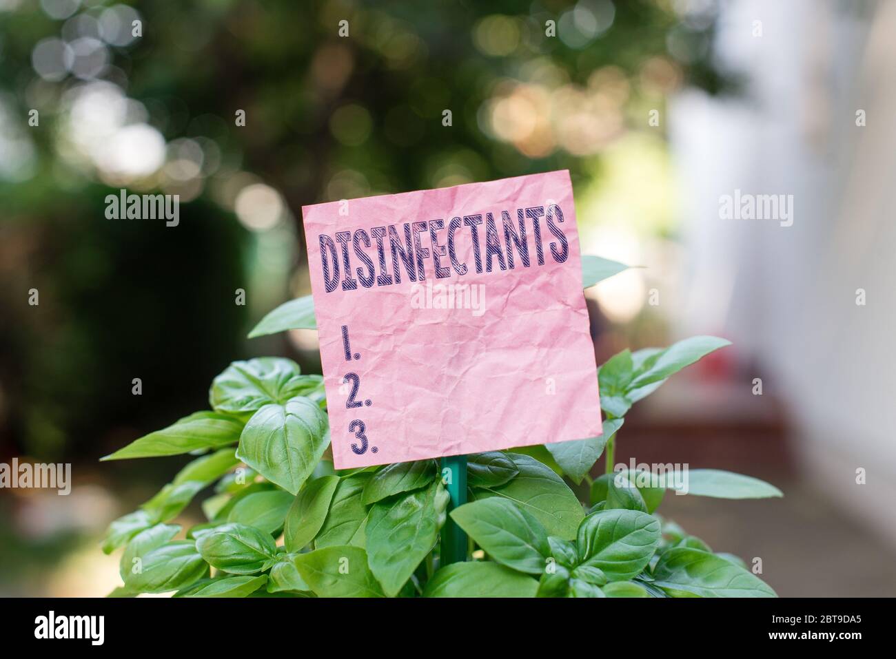 Conceptual hand writing showing Disinfectants. Concept meaning chemical ...