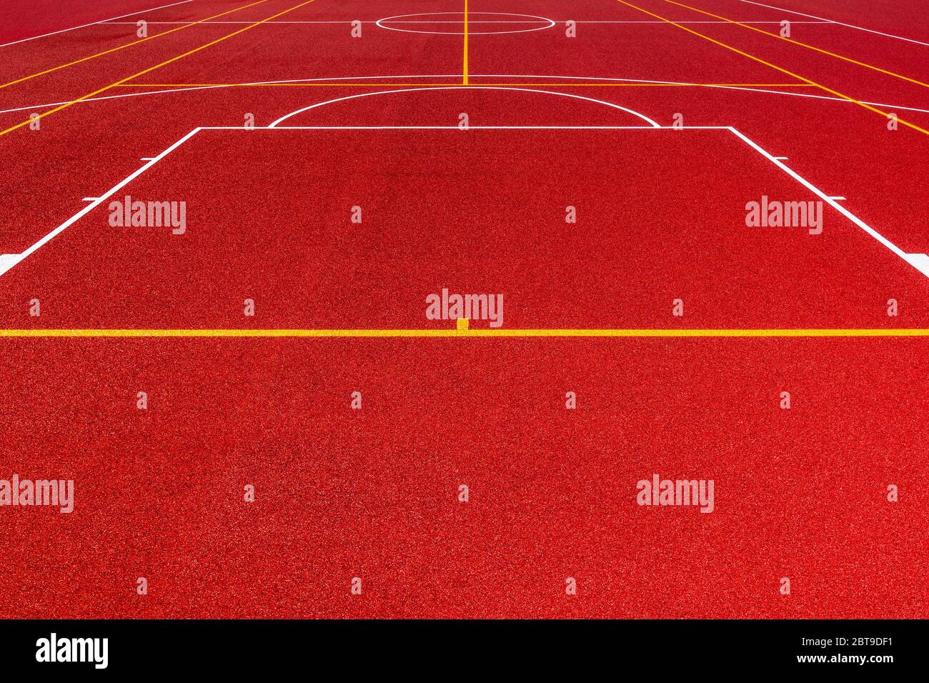 Colorful basketball playground lines on an outdoor court Stock Photo ...
