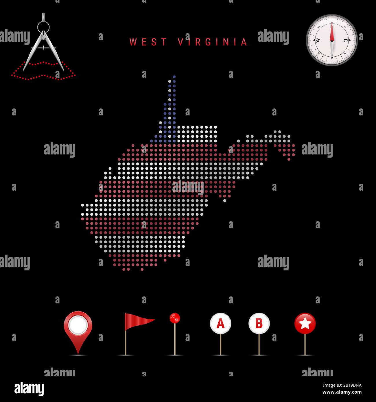 Map of west point virginia hi-res stock photography and images - Alamy