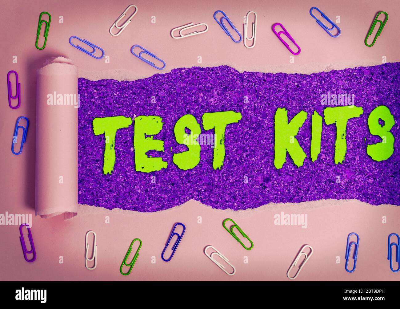 Handwriting text writing Test Kits. Conceptual photo tools used to ...