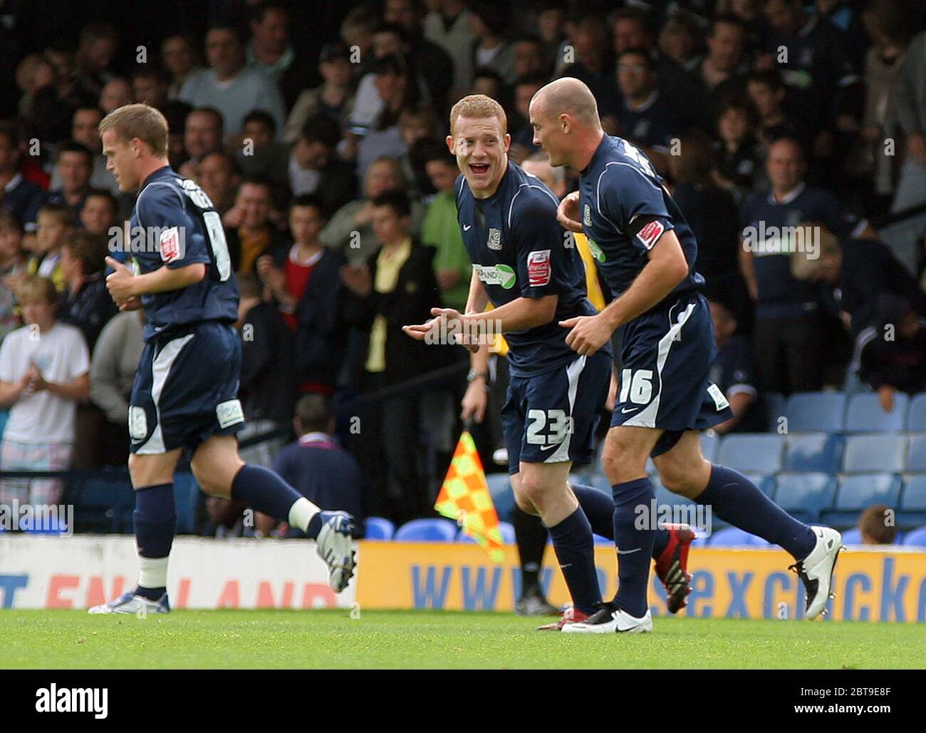 SOUTHEND, UK. OCTOBER 13: Nicky Bailey celebrates on his knees as Mark ...