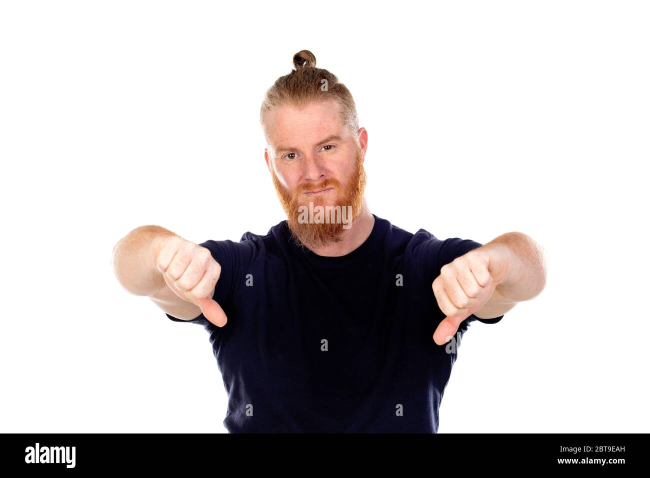 Portrait young man saying no hi-res stock photography and images - Alamy