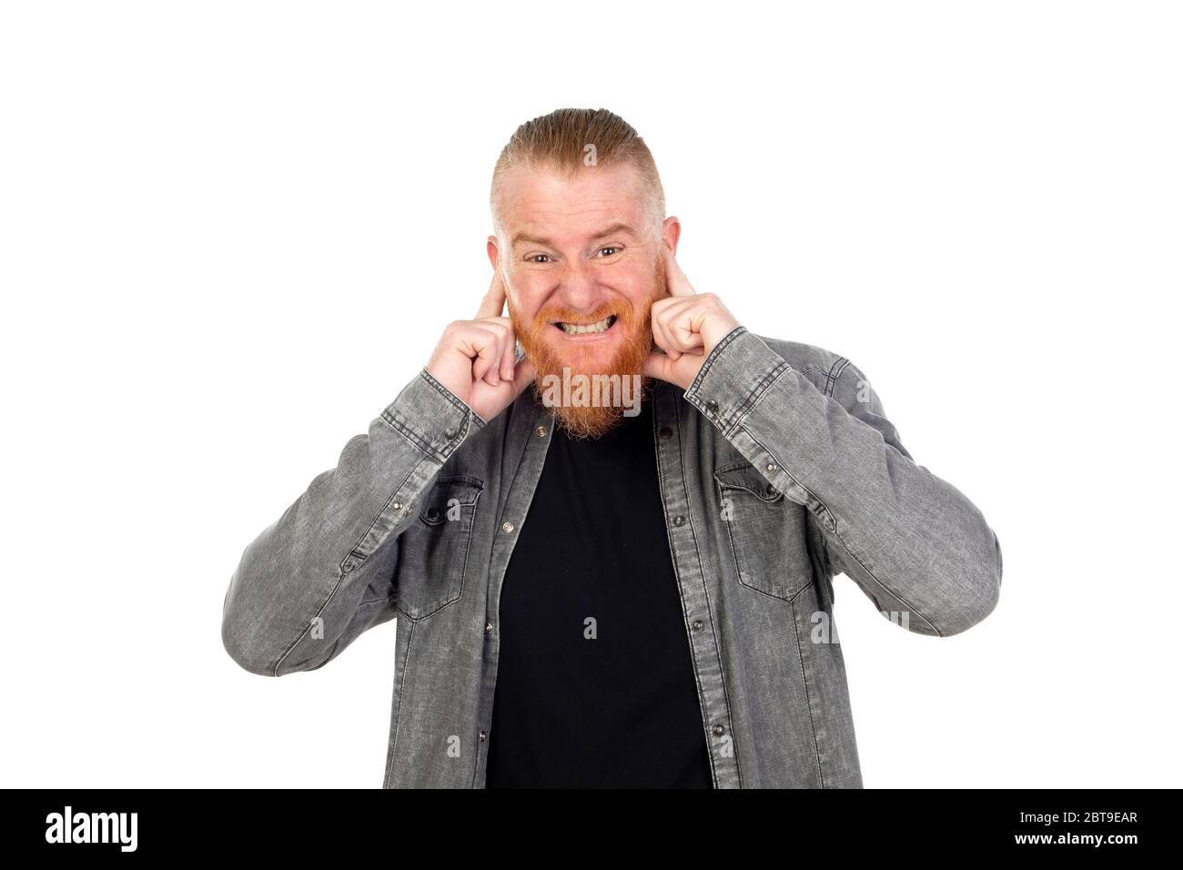 Angry redhead beard young man hi-res stock photography and images - Alamy