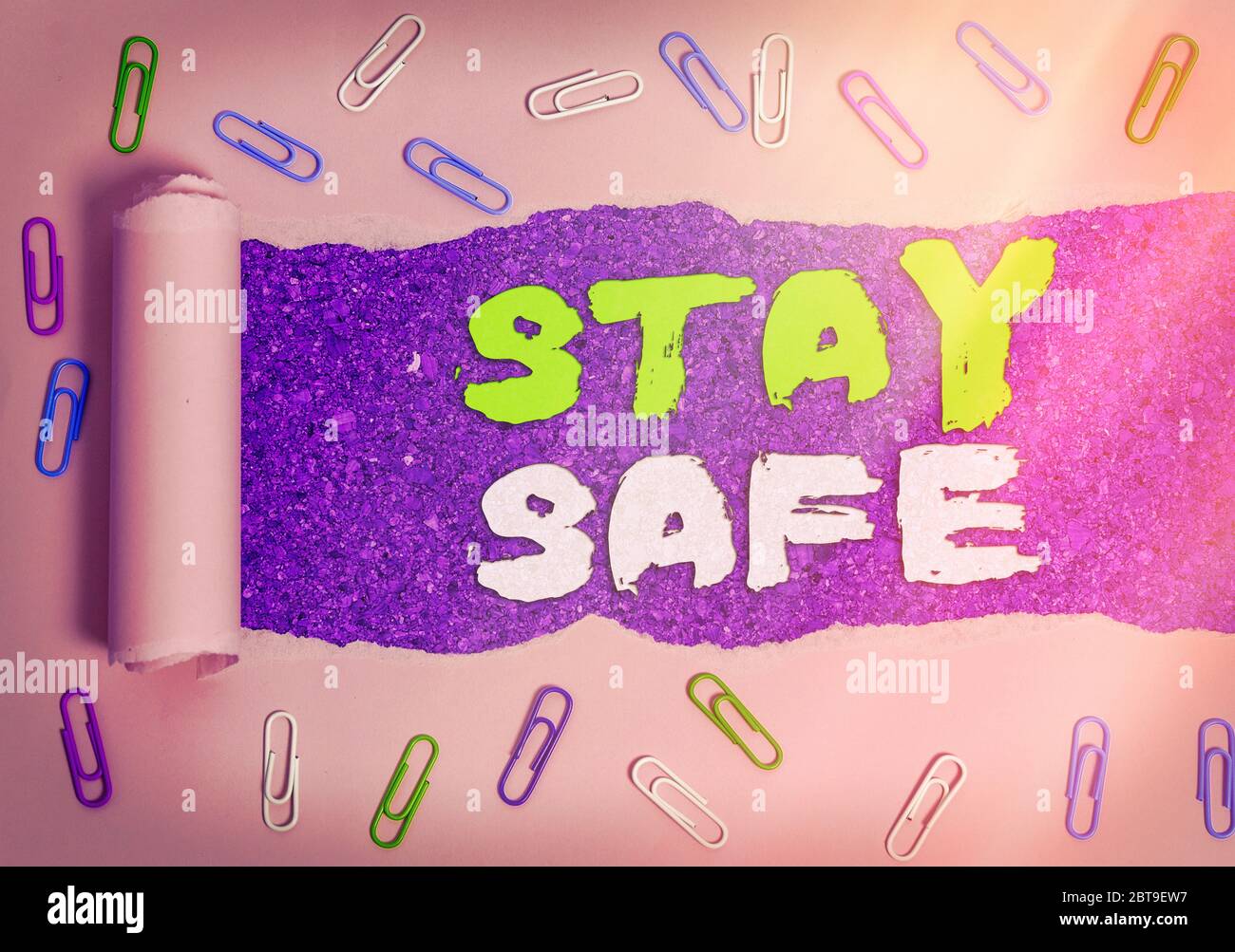 Handwriting text writing Stay Safe. Conceptual photo secure from threat ...
