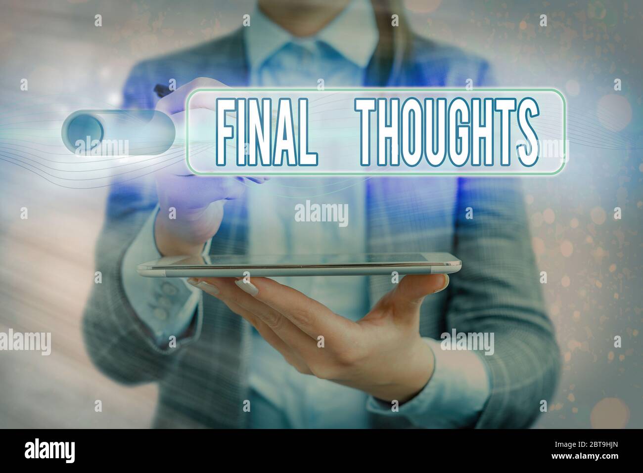 Handwriting text writing Final Thoughts. Conceptual photo the ...