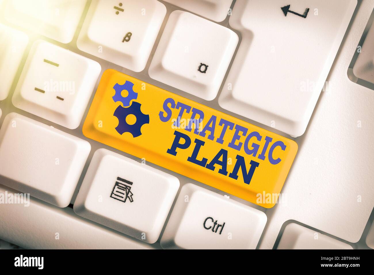 Conceptual hand writing showing Strategic Plan. Concept meaning a ...