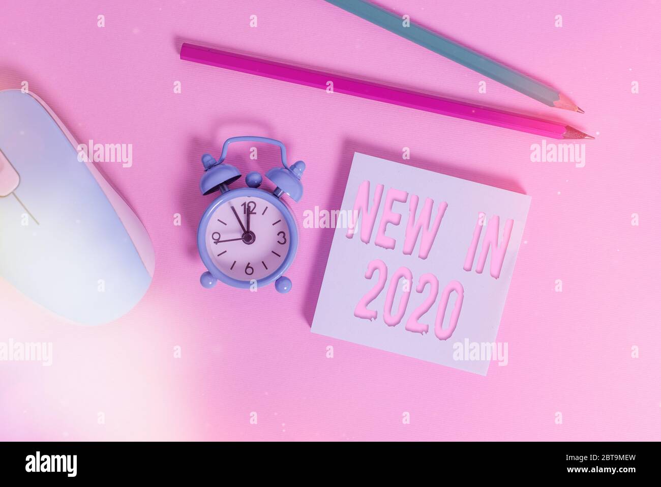 Text sign showing New In 2020. Business photo showcasing what will be ...