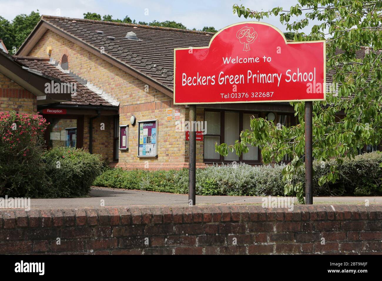A general view of Beckers Green Primary School in Braintree during the COVID-19 pandemic and ...