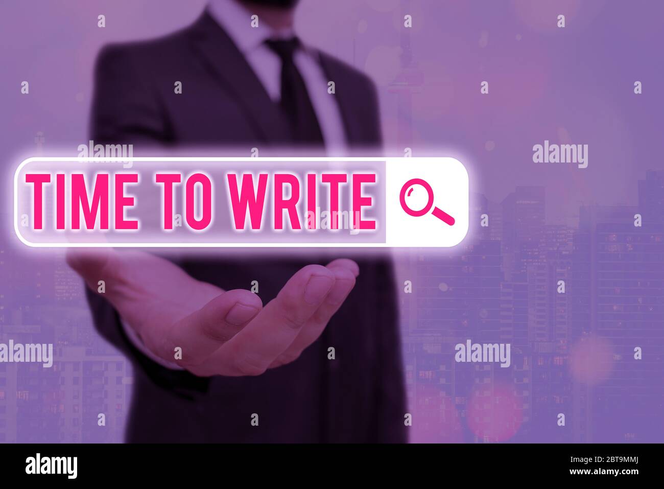 Text sign showing Time To Write. Business photo text to record ...