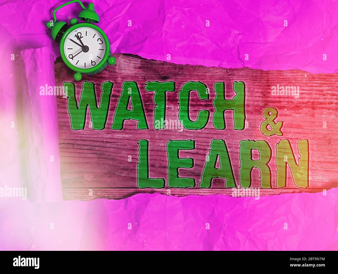 Conceptual hand writing showing Watch And Learn. Concept meaning ...