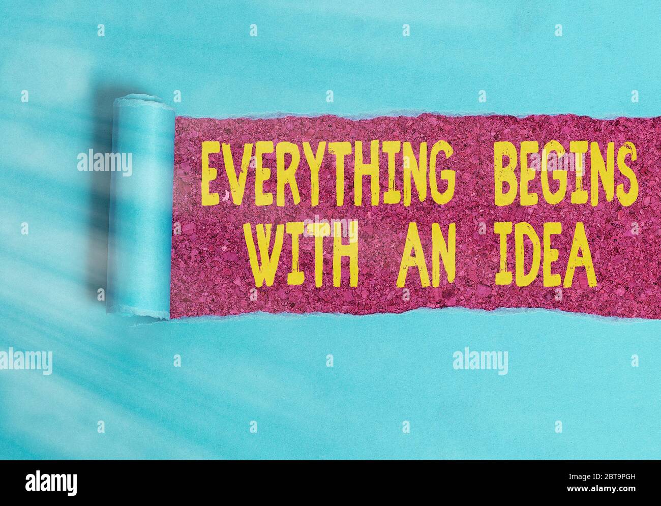 Conceptual hand writing showing Everything Begins With An Idea. Concept ...