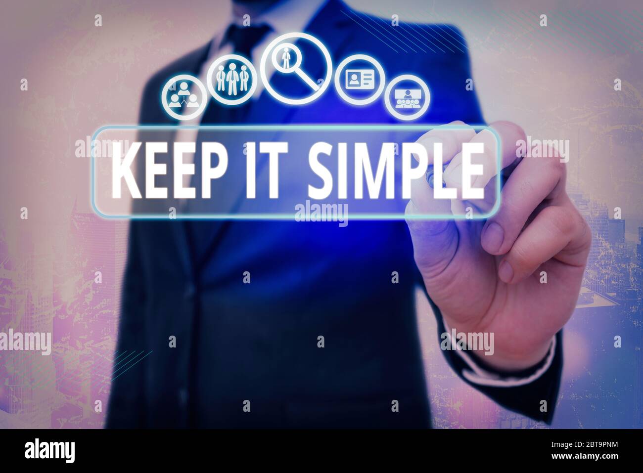 Writing note showing Keep It Simple. Business concept for to make ...