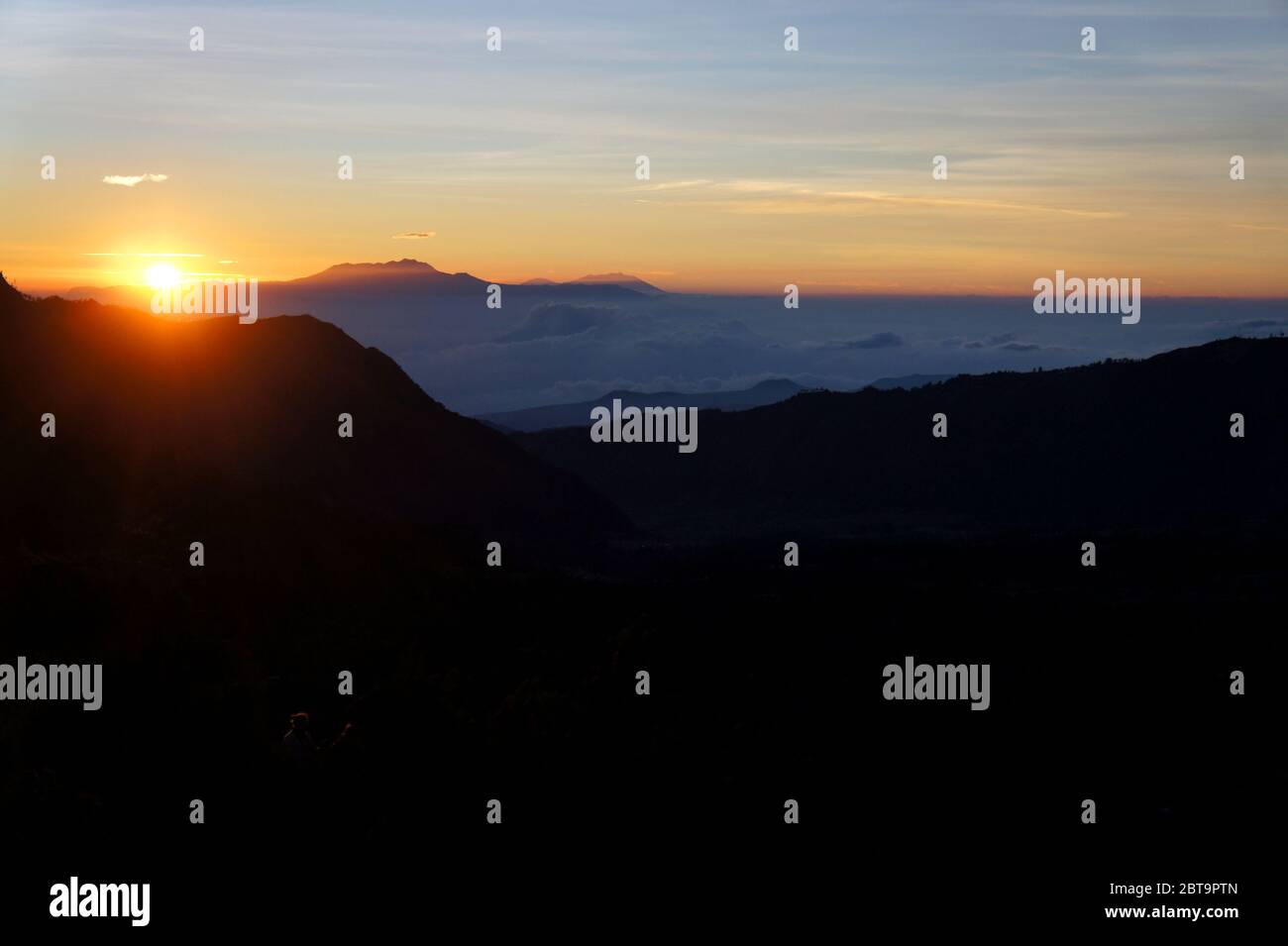 Sunrise on top of Mount Bromo, Indonesia Stock Photo - Alamy