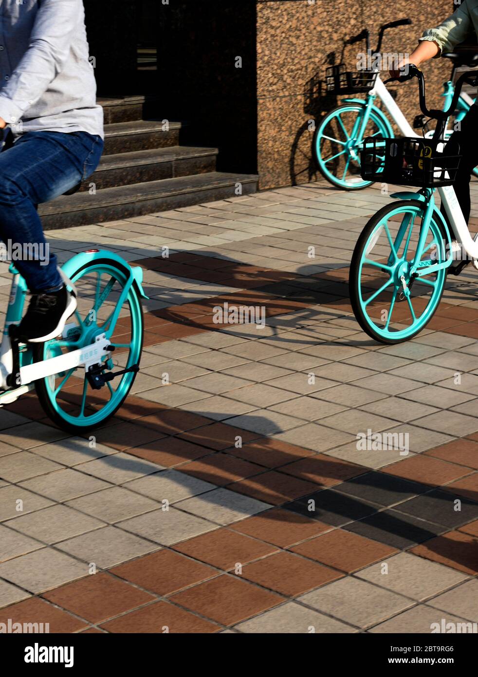 Scan and Go Bicycles Beijing China Stock Photo - Alamy