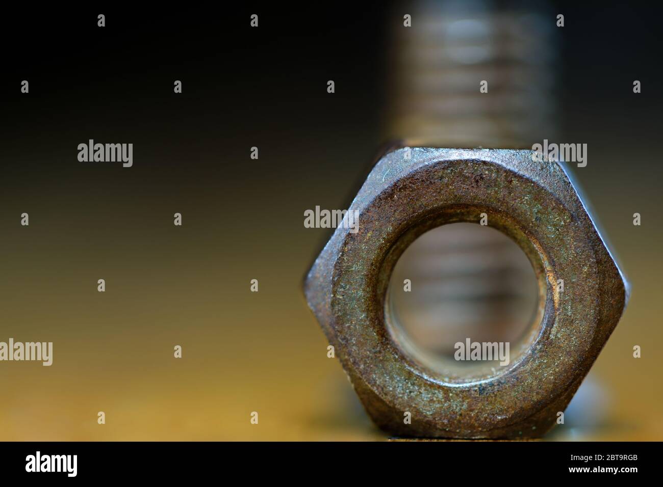 looking tough a rusty nut Stock Photo - Alamy