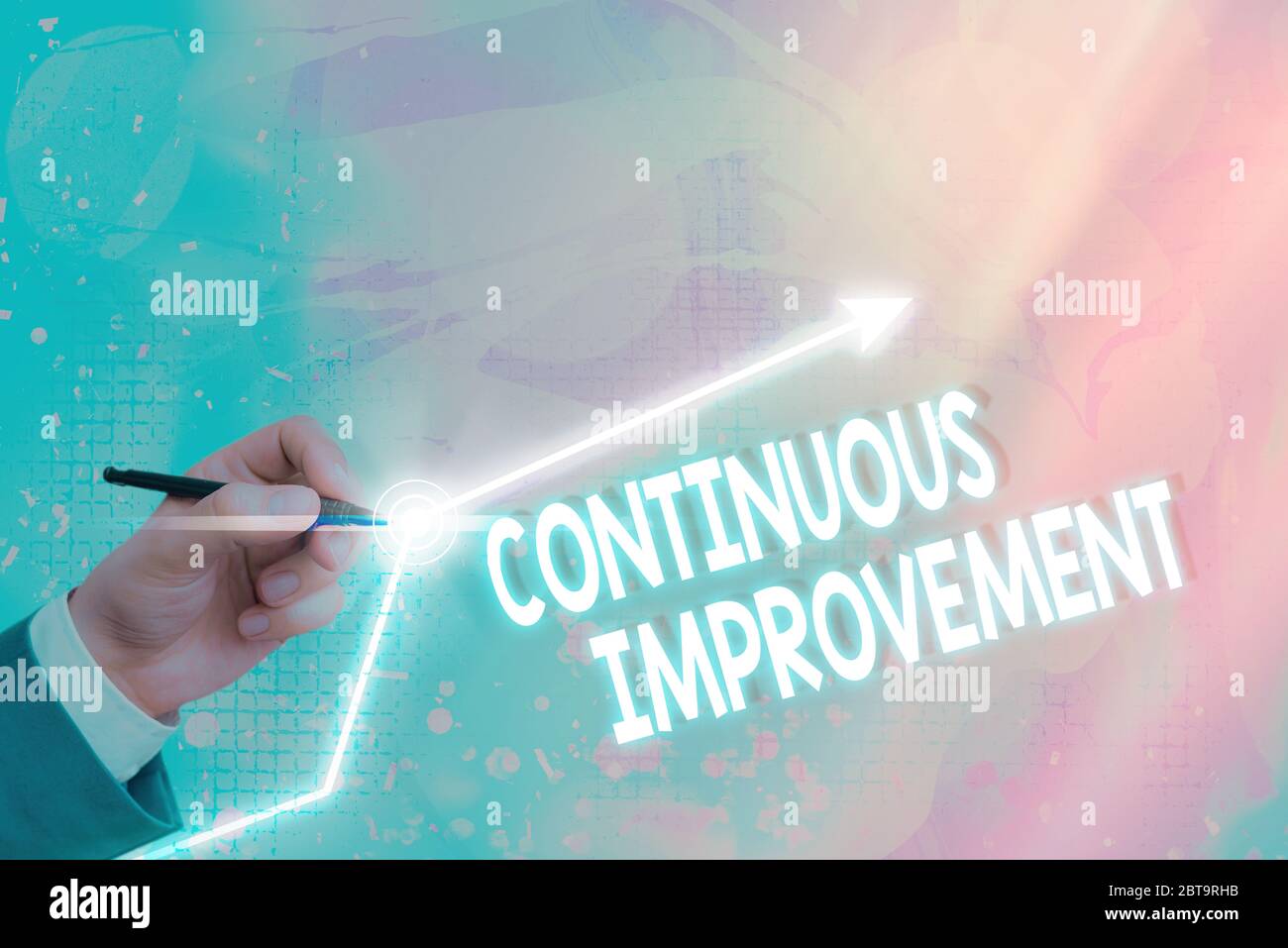 Text sign showing Continuous Improvement. Business photo text ongoing ...