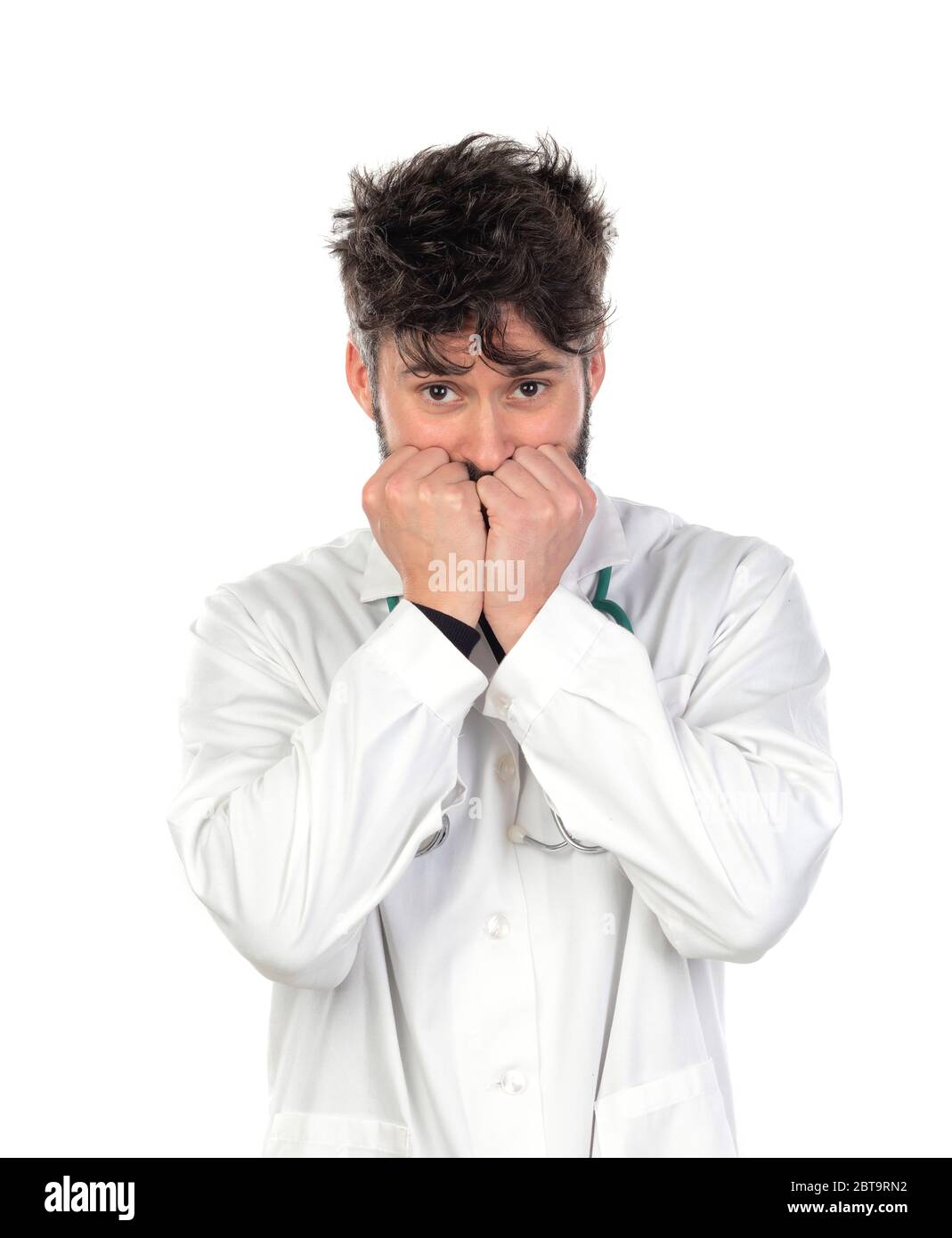Shy man doctor Cut Out Stock Images & Pictures - Alamy