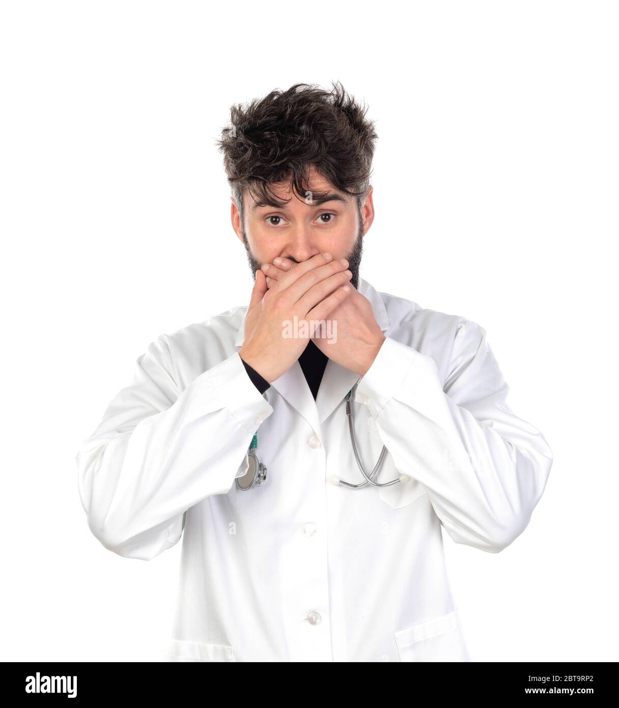 Shy man doctor Cut Out Stock Images & Pictures - Alamy