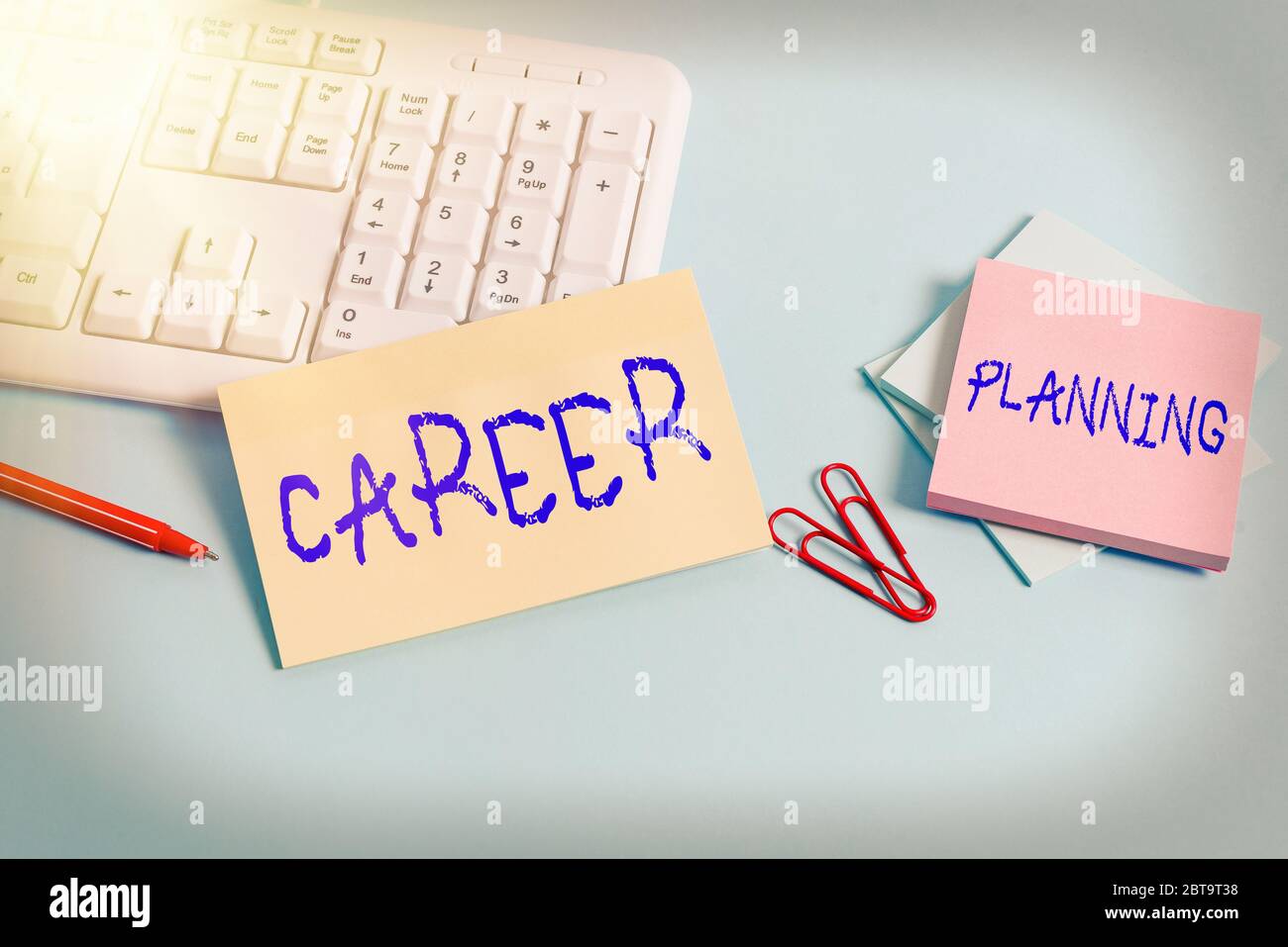Writing note showing Career Planning. Business concept for ...