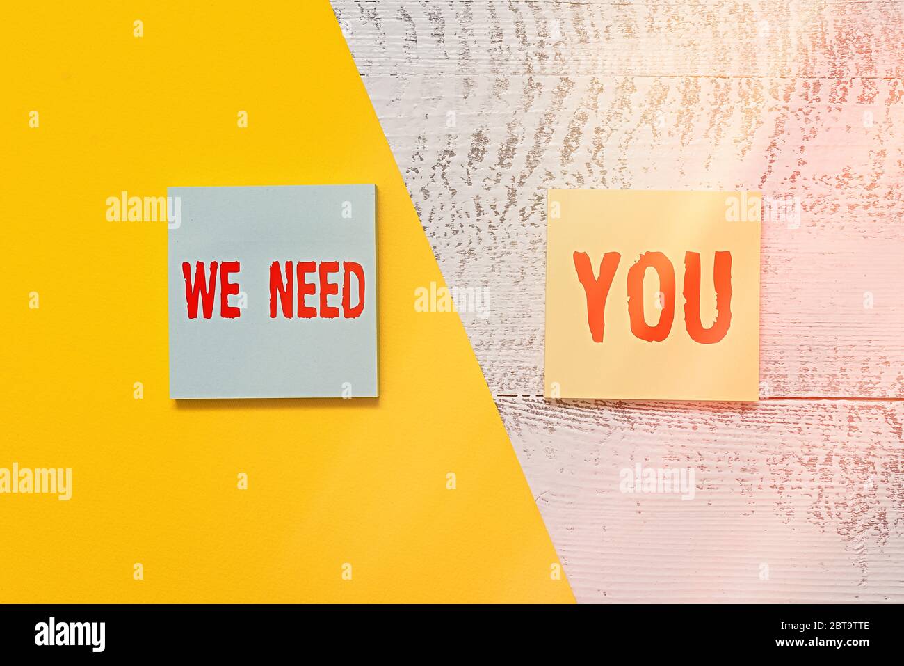Text sign showing We Need You. Business photo showcasing asking someone ...