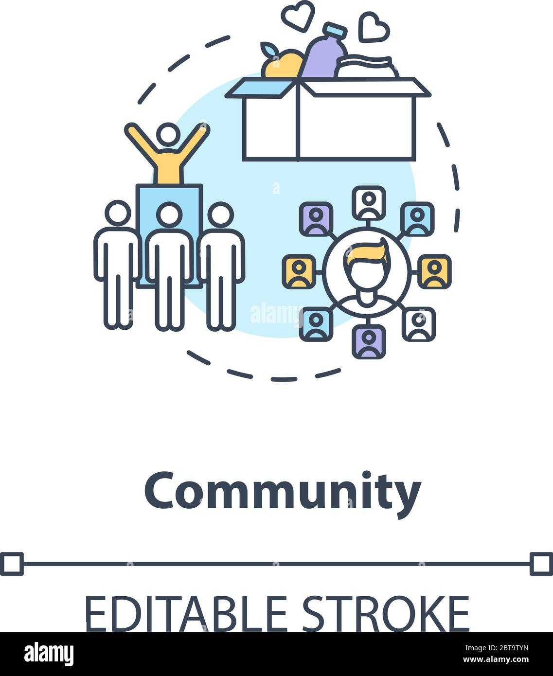 Community concept icon Stock Vector Image & Art - Alamy