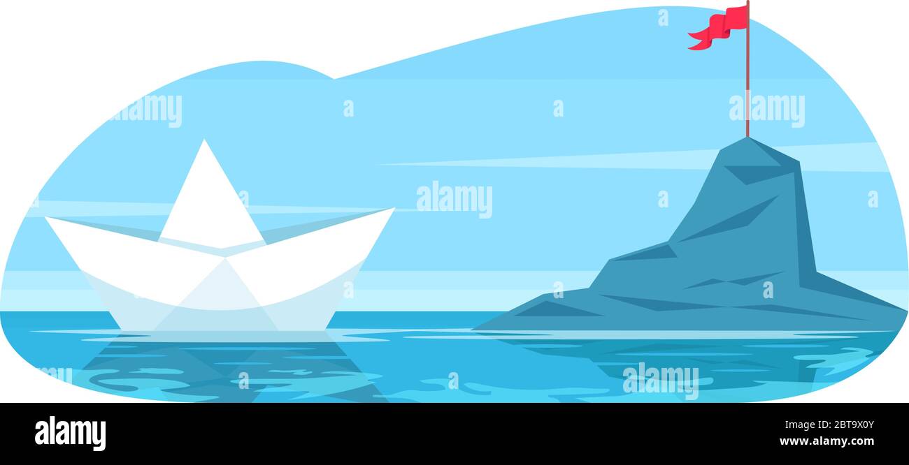 Challenge metaphor semi flat vector illustration Stock Vector Image ...