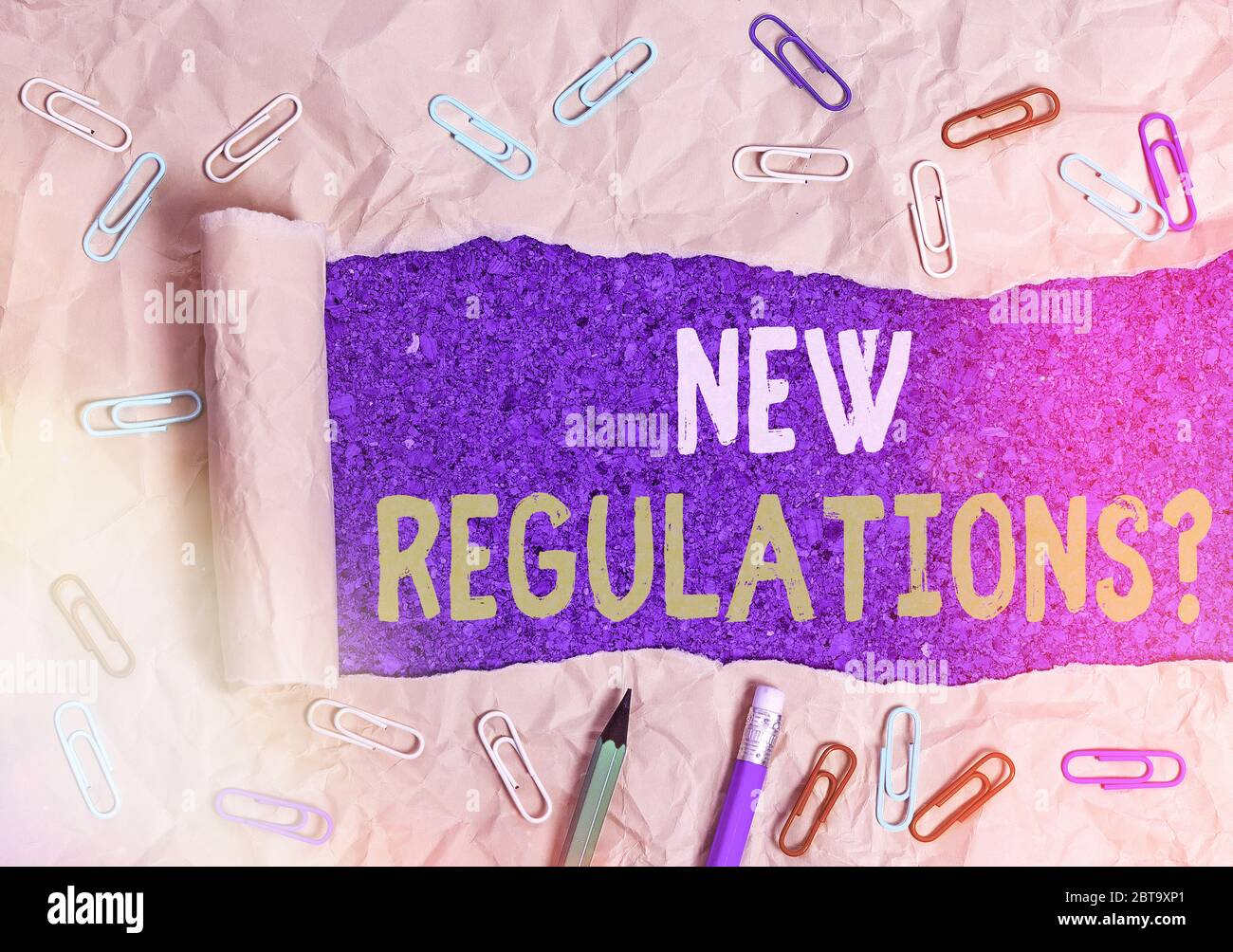 Conceptual hand writing showing New Regulations Question. Concept ...