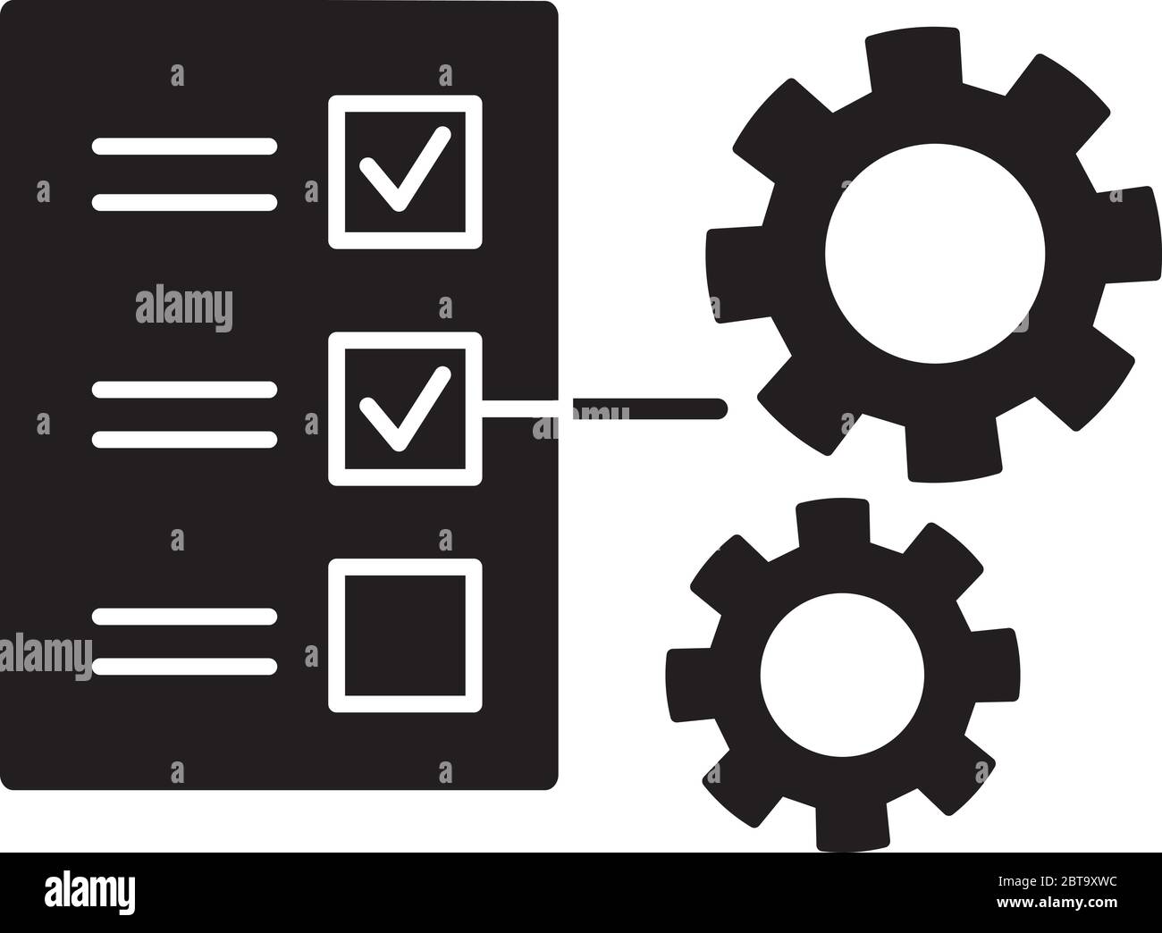 Technical research icon black hi-res stock photography and images - Alamy