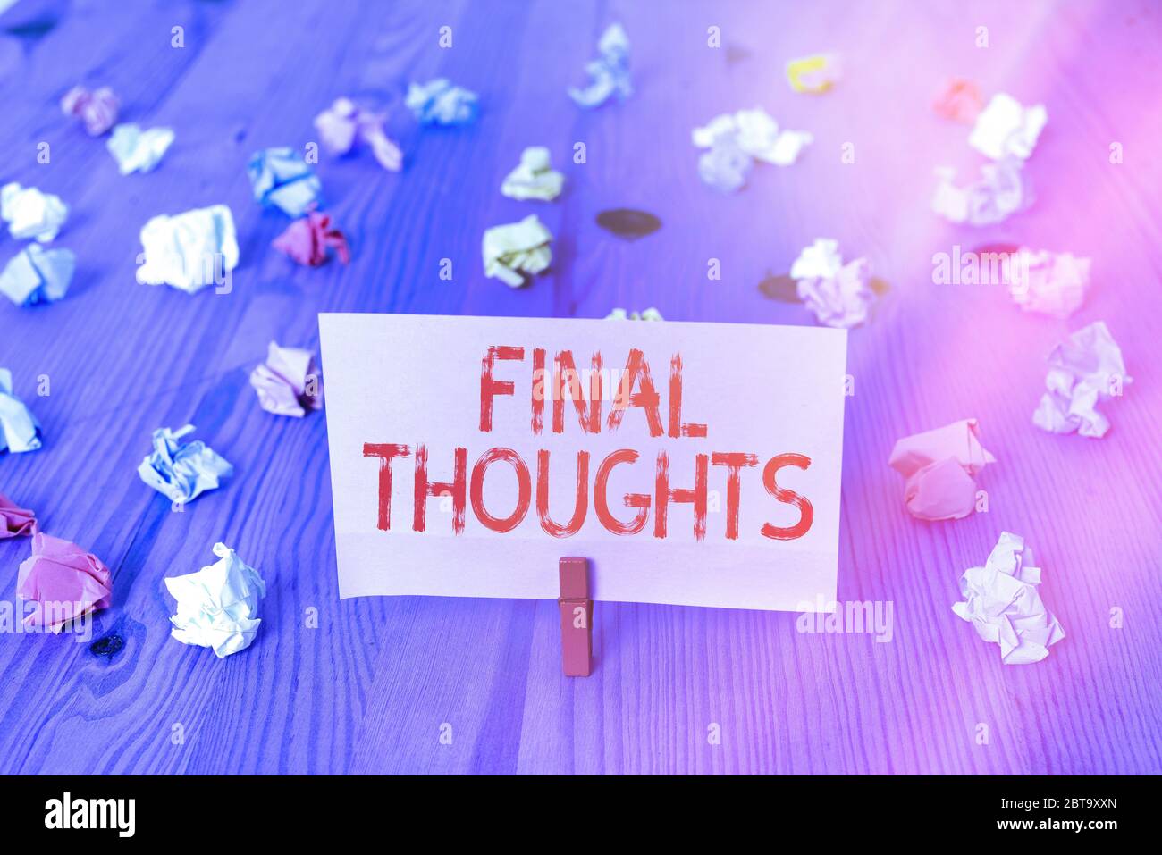 Handwriting text Final Thoughts. Conceptual photo the conclusion or ...