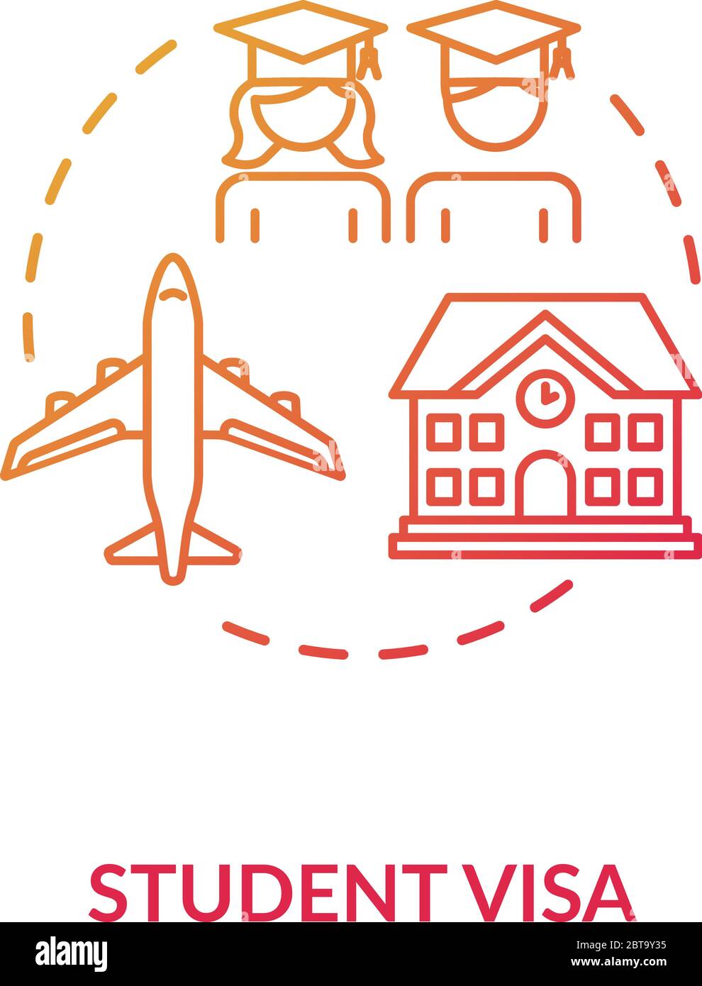 Student migration Stock Vector Images - Alamy