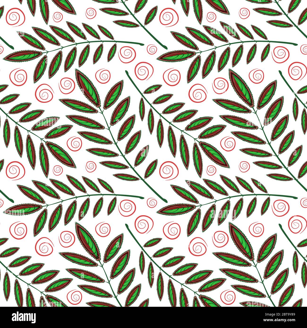 Square, seamless pattern, leaf pattern. Background for site or blog ...
