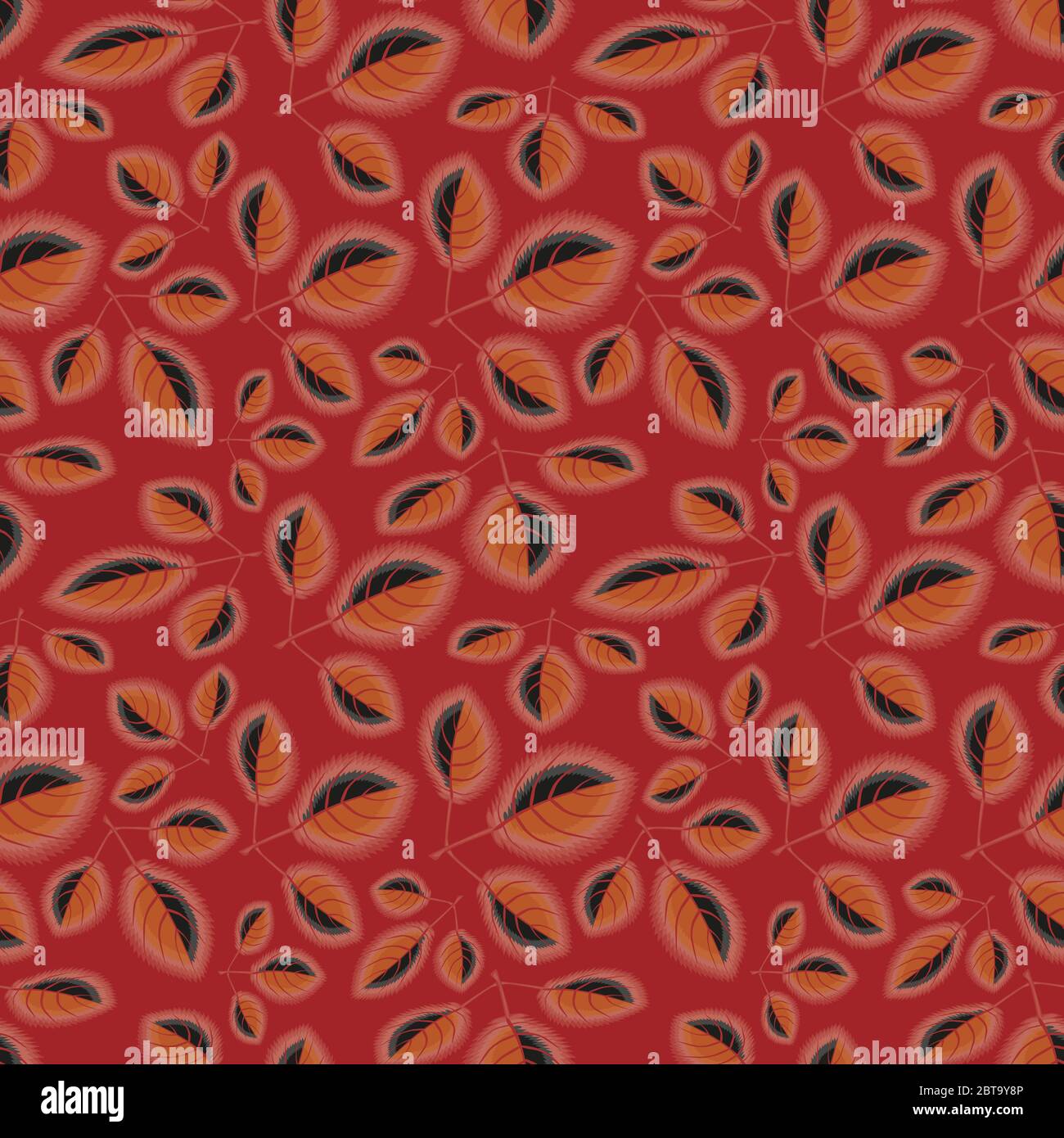Square, seamless pattern, leaf pattern. Background for site or blog ...