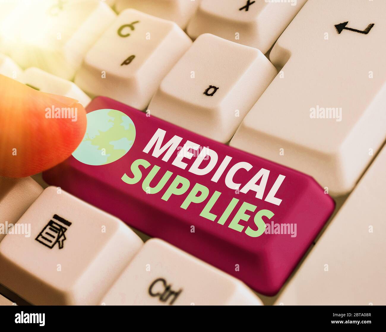 Conceptual hand writing showing Medical Supplies. Concept meaning Items ...