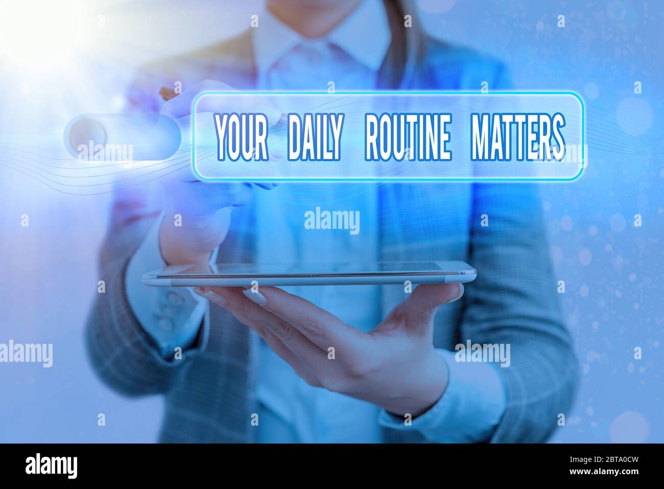 Handwriting text writing Your Daily Routine Matters. Conceptual photo ...