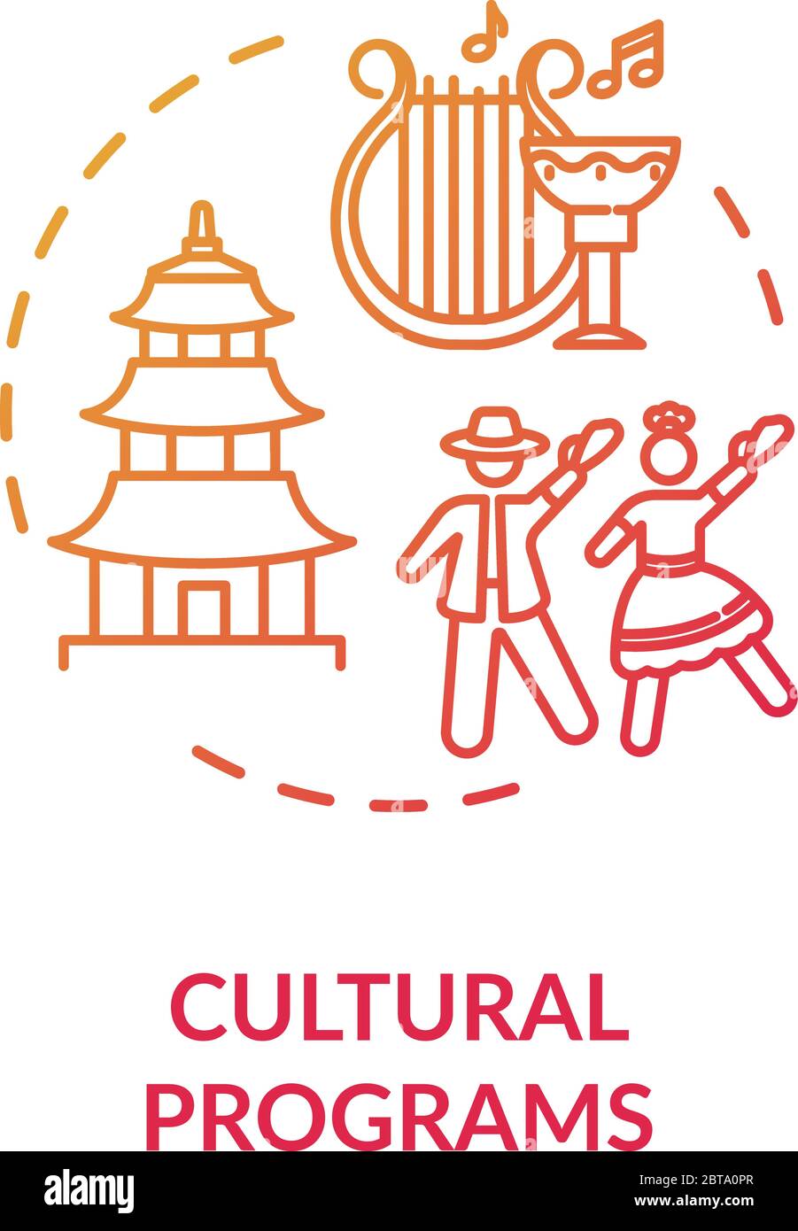 Cultural programs concept icon Stock Vector Image & Art - Alamy