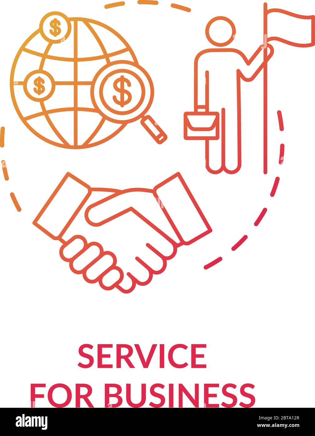Service for business concept icon Stock Vector Image & Art - Alamy