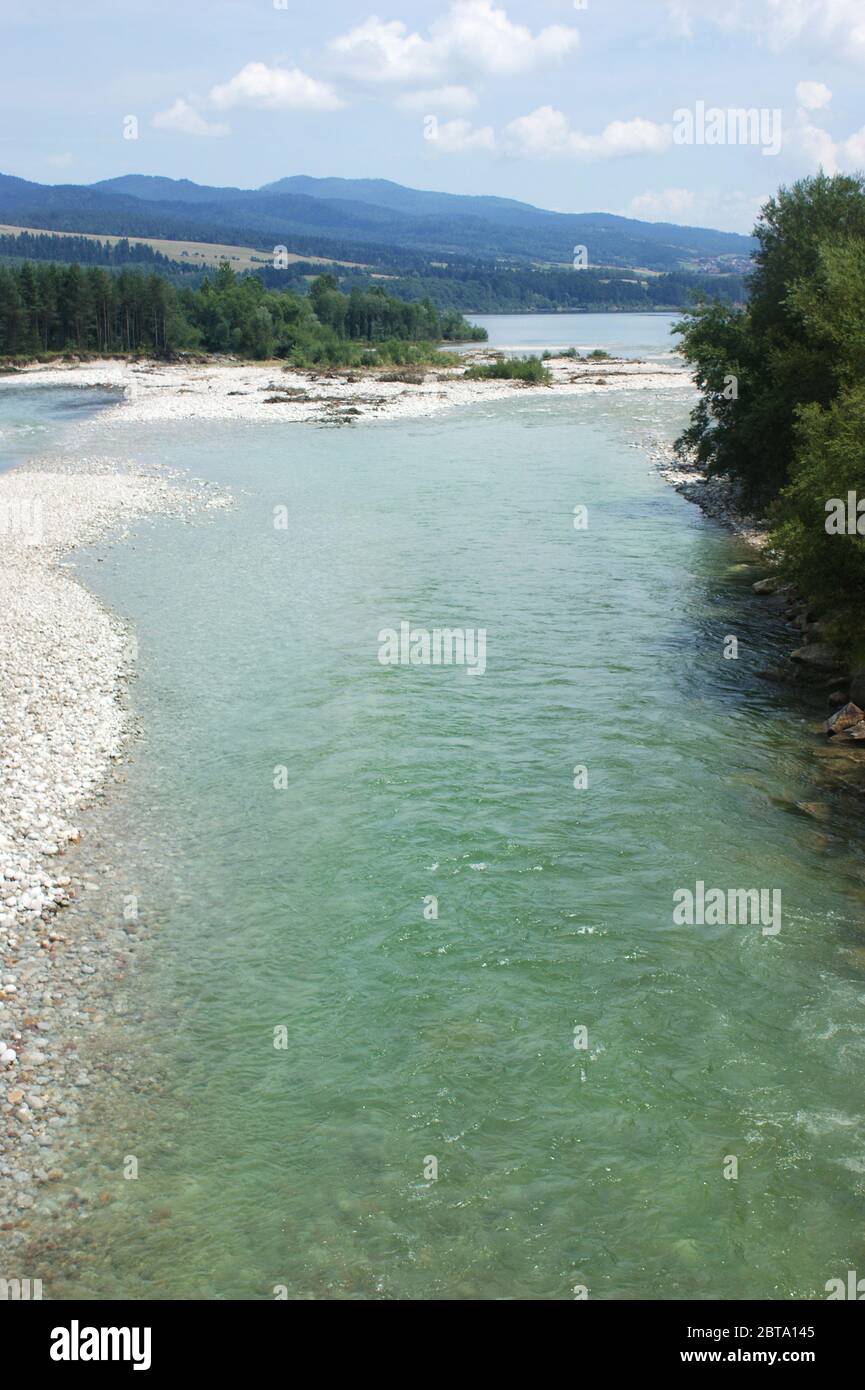 Alpine River Bialka Poland landscape Stock Photo - Alamy
