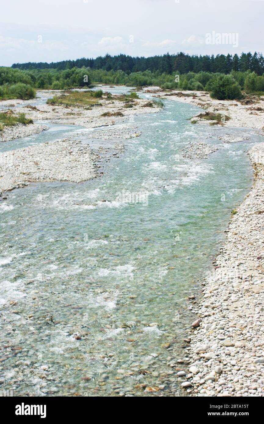 Alpine River Bialka Poland landscape Stock Photo - Alamy