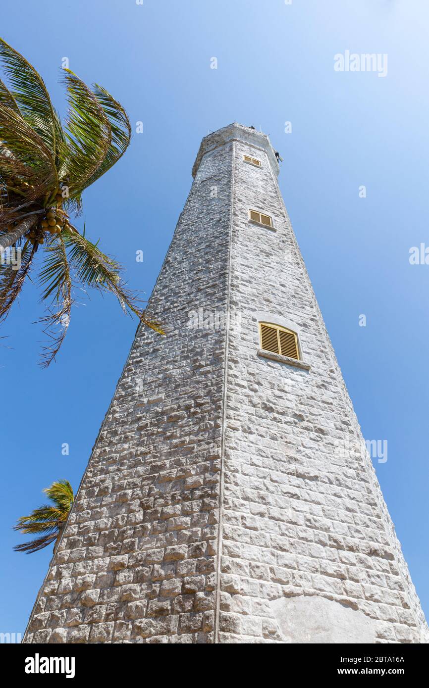 Dondra Head, lighthouse, most Southern point of Sri Lanka Stock Photo ...