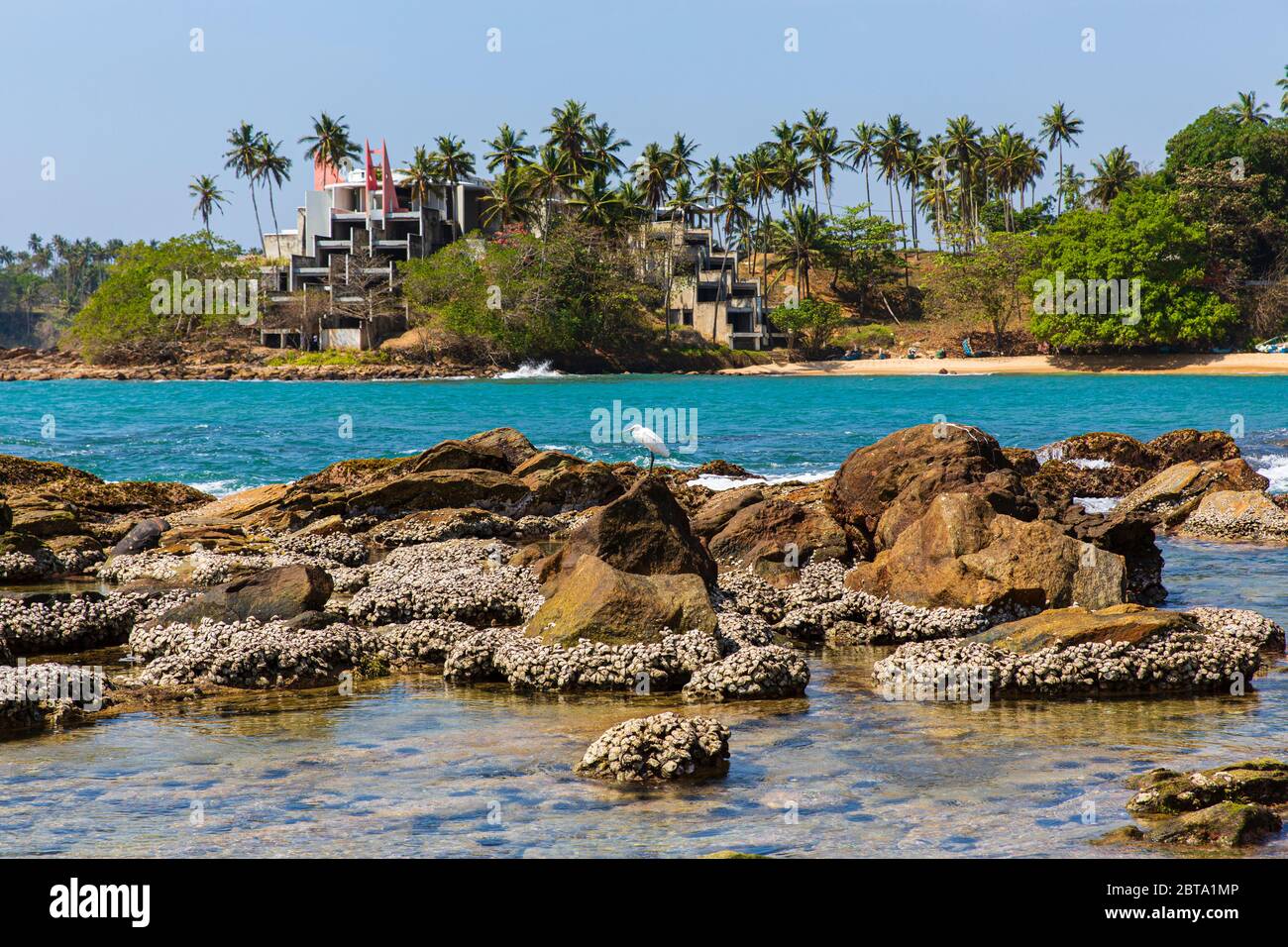 The unspoilt surroundings of Tangale beach, jungle and some hotels ...