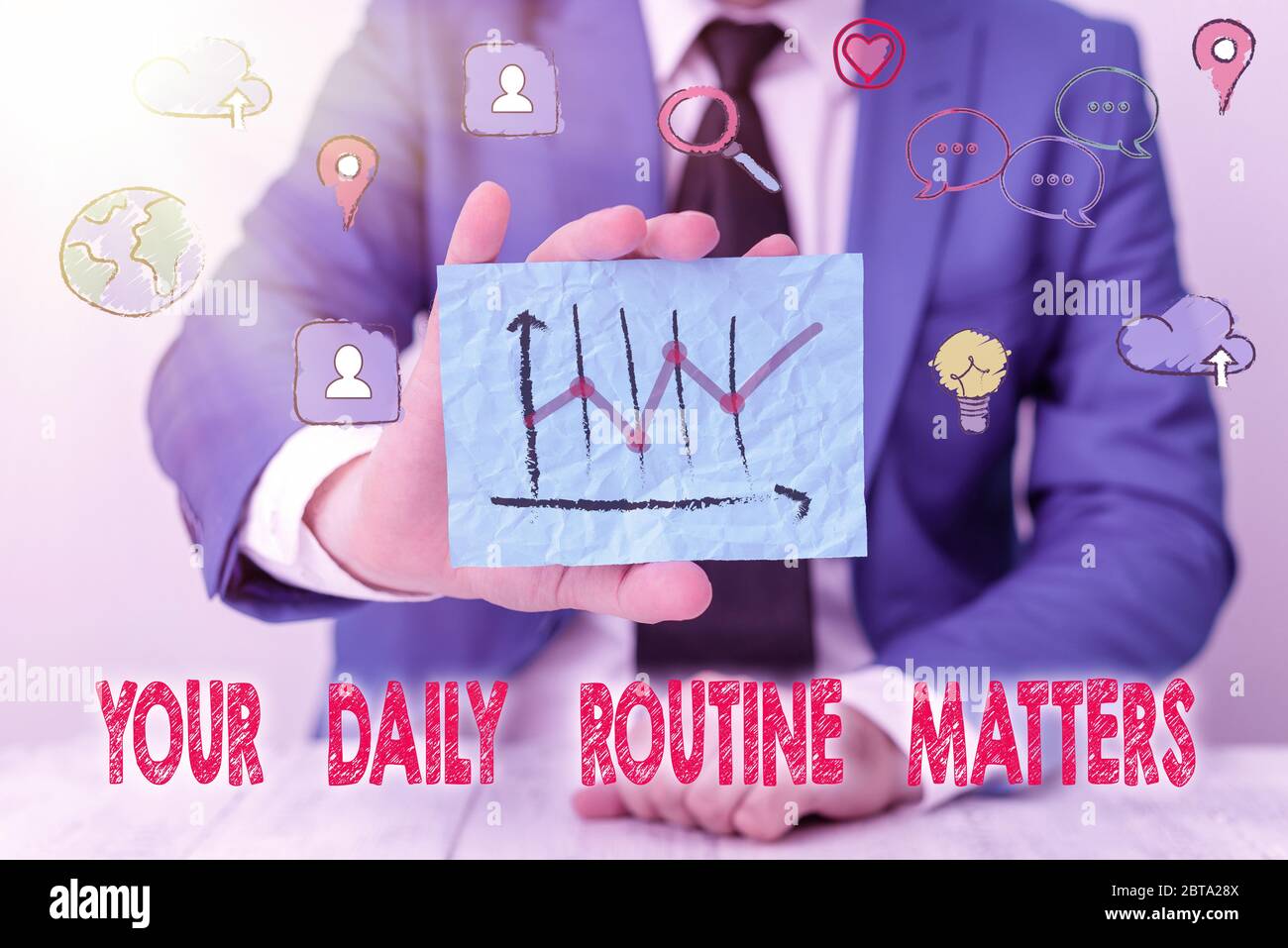 Handwriting text writing Your Daily Routine Matters. Conceptual photo ...