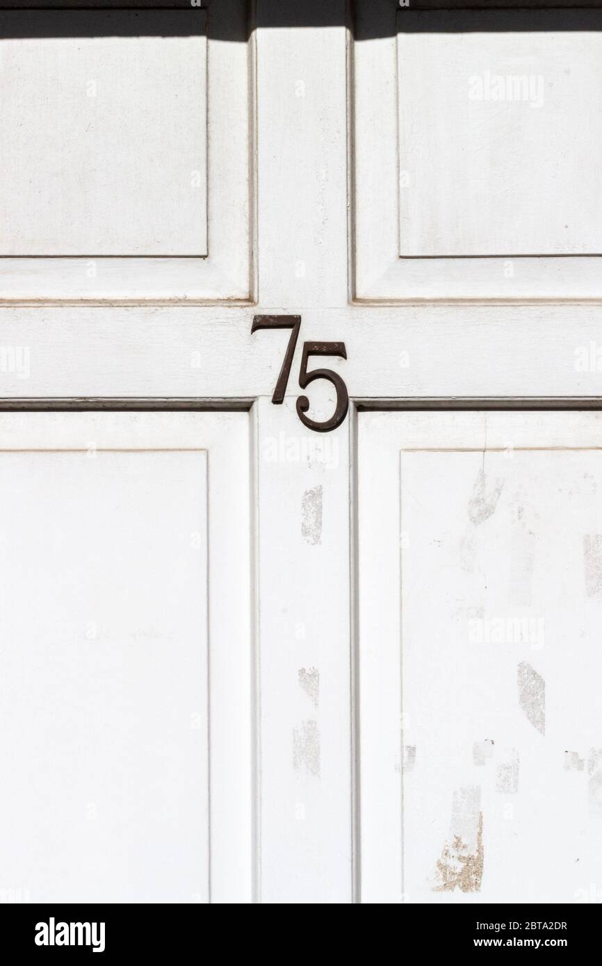 75 numbers numerals hi-res stock photography and images - Alamy