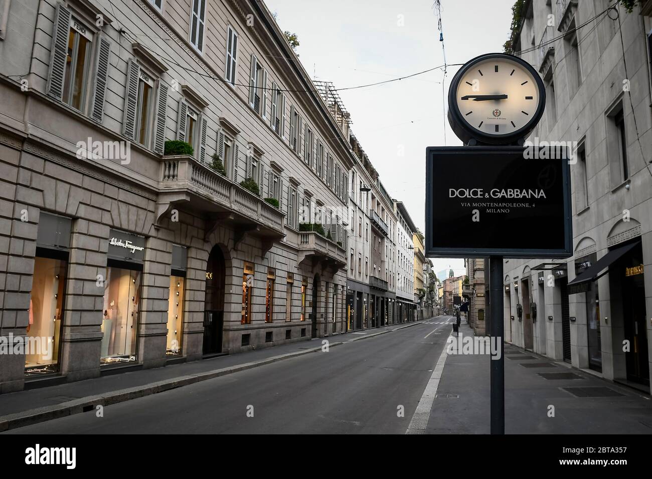 Milan Via Monte Napoleone High Resolution Stock Photography and Images ...