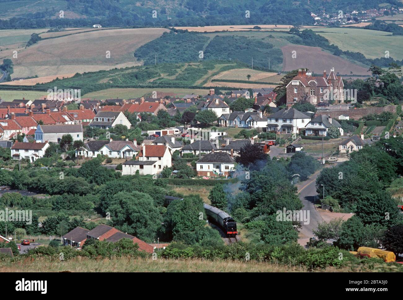 Steam train on the West Somerset Heritage Railway, Watchet, Somerset ...