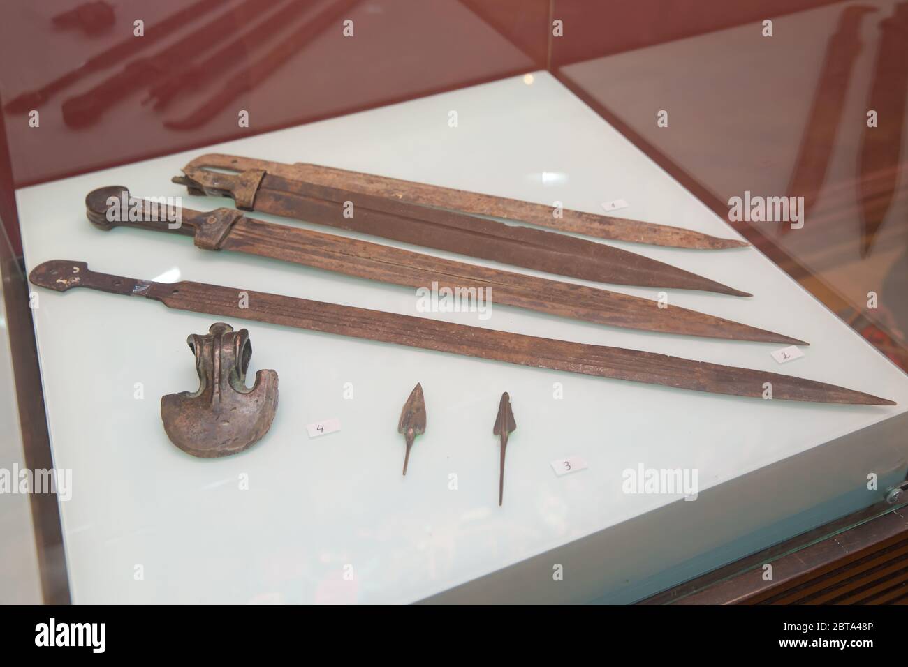 Dagger, Sword, Arrowhead, Tabarzin . Azerbaijan Baku 04.12.2020 Stock ...