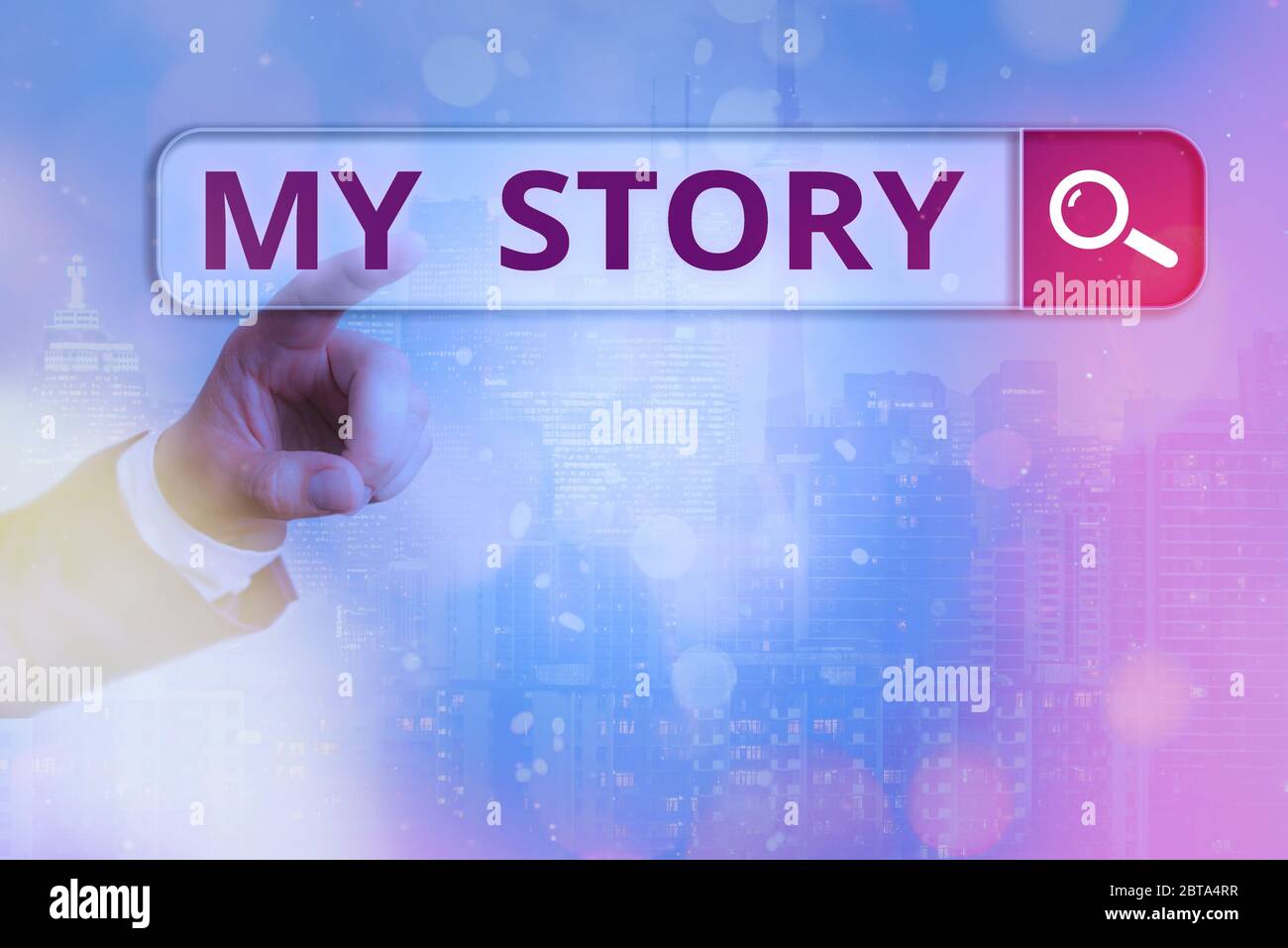 Conceptual hand writing showing My Story. Concept meaning the things or ...