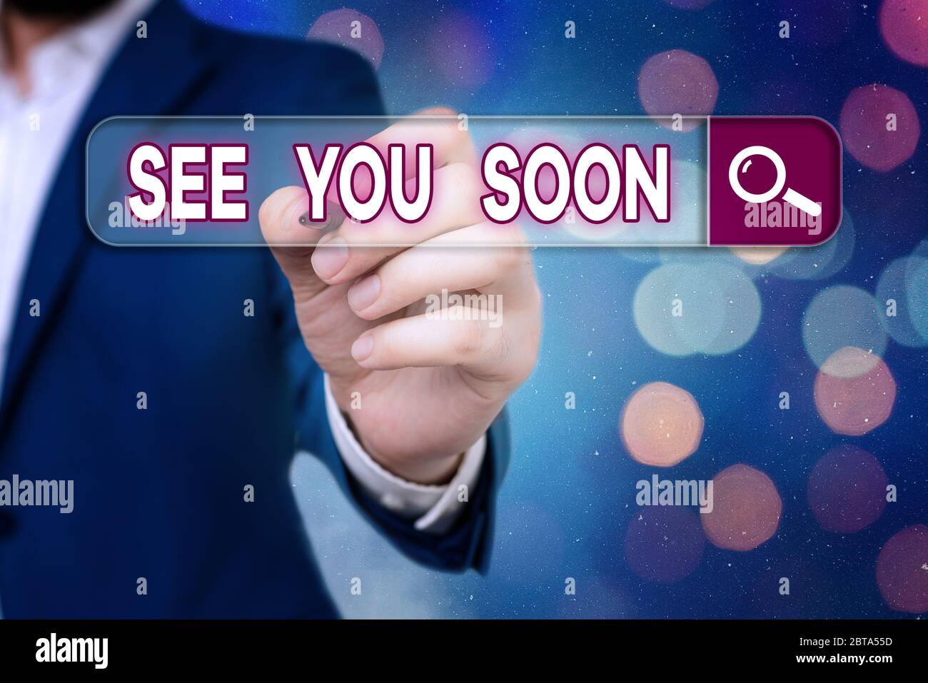 Word writing text See You Soon. Business photo showcasing used for ...